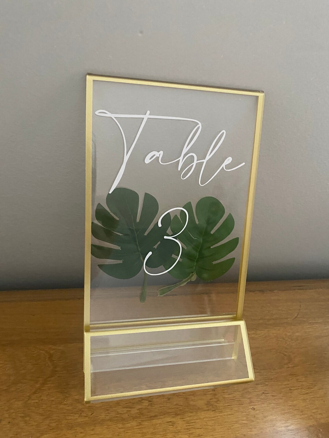 Gold Acrylic Wedding Table Number Sign Table Decor Wedding Signage - Etsy