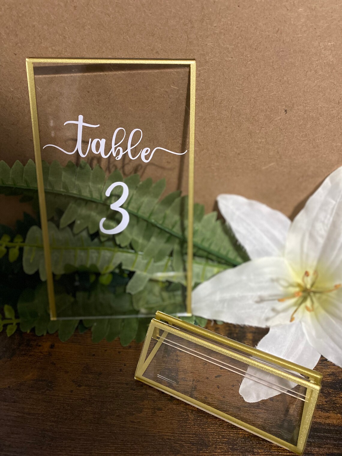 Gold Acrylic Wedding Table Number Sign Table Decor Wedding Signage - Etsy