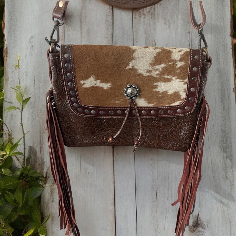 Cowhide Purse - Etsy