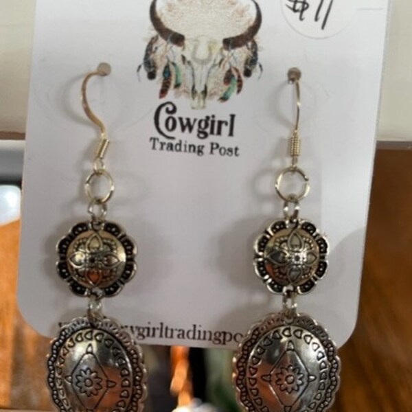 Concho Earrings - Etsy