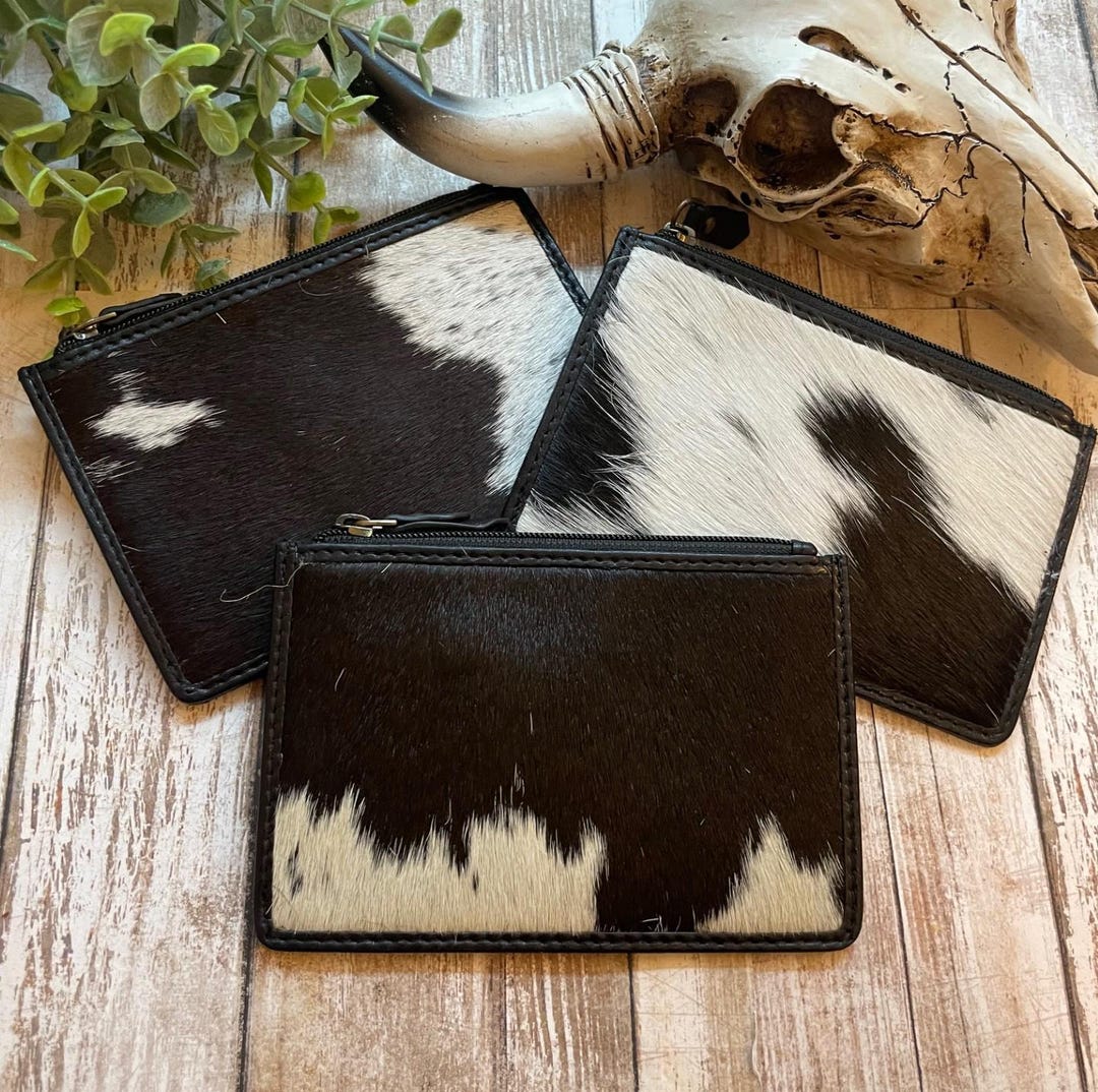 Hair on Hide Credit Card Wallet Myra Oaken - Etsy