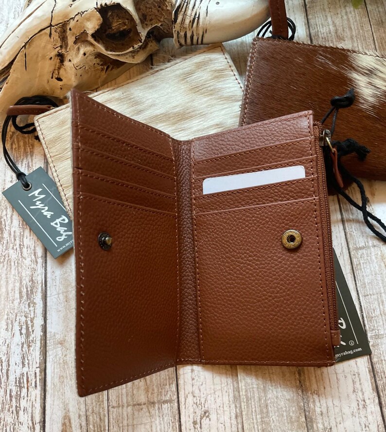 Credit Card Wallet Western Hair on Hide Cowhide Myra Bag Bailey - Etsy