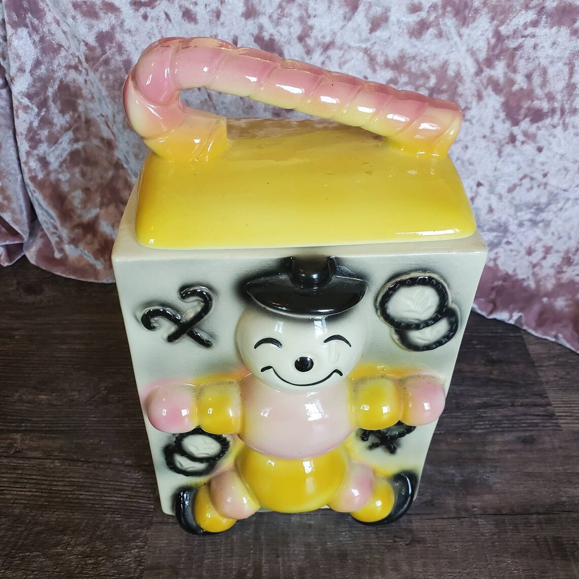 Vintage Candy Cane Baby Cookie Jar Ugemach American Bisque - Etsy