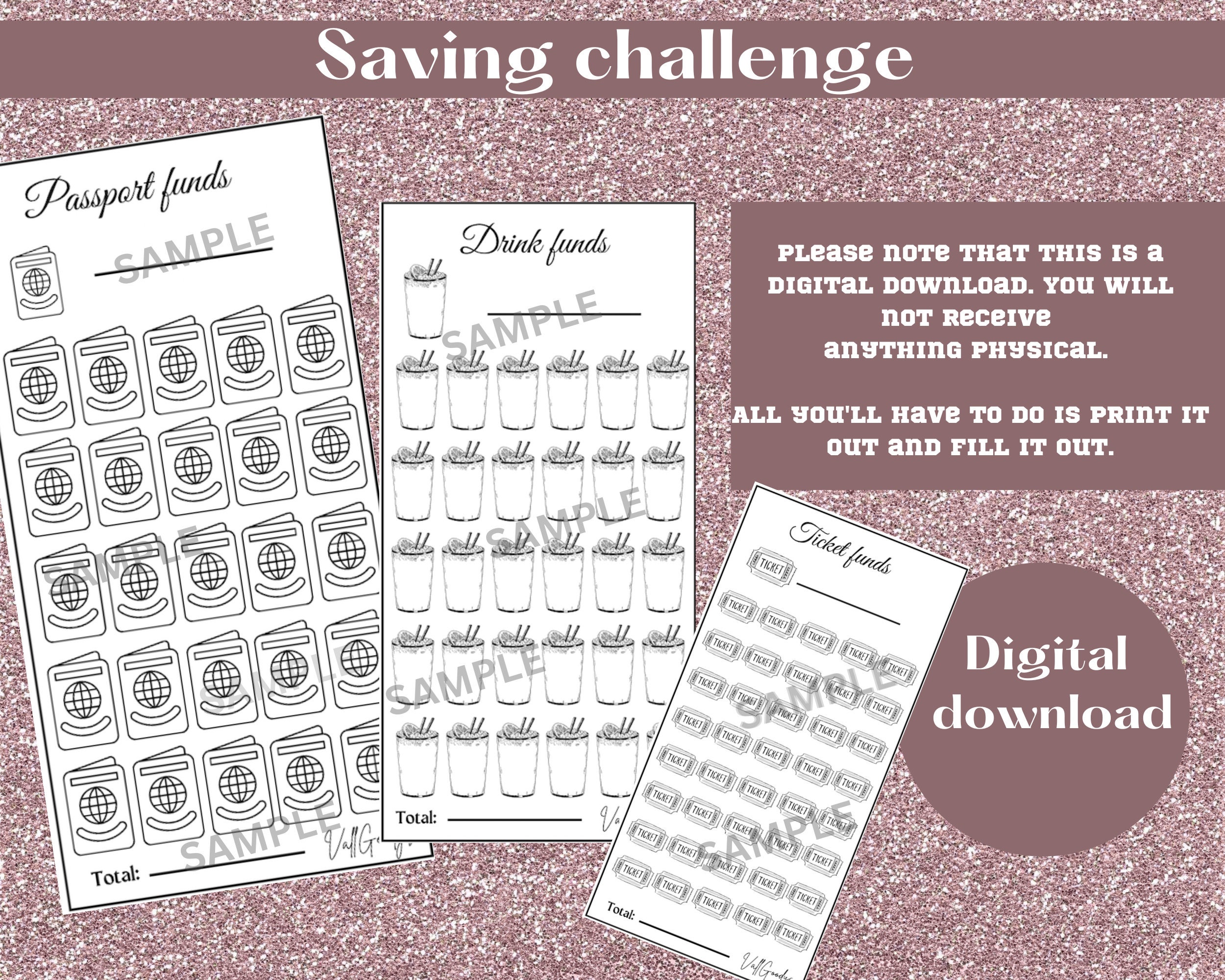 Mini Travel Package 12 Mini Saving Challenge Low Income Low Budget Cash ...