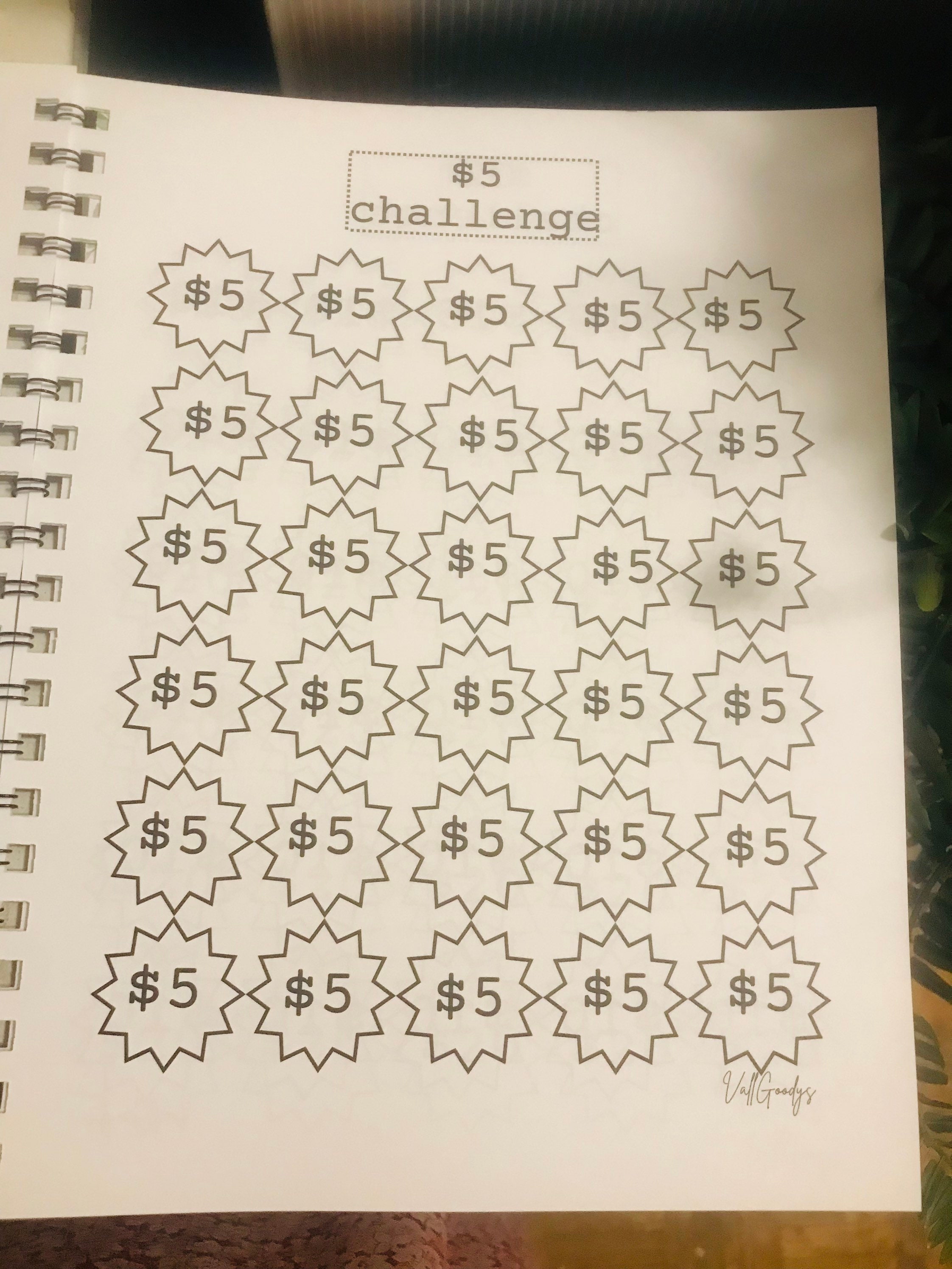 5 to 50 Saving Challenge Sheets Low Income Cash Stuffing 10 Sheets ...