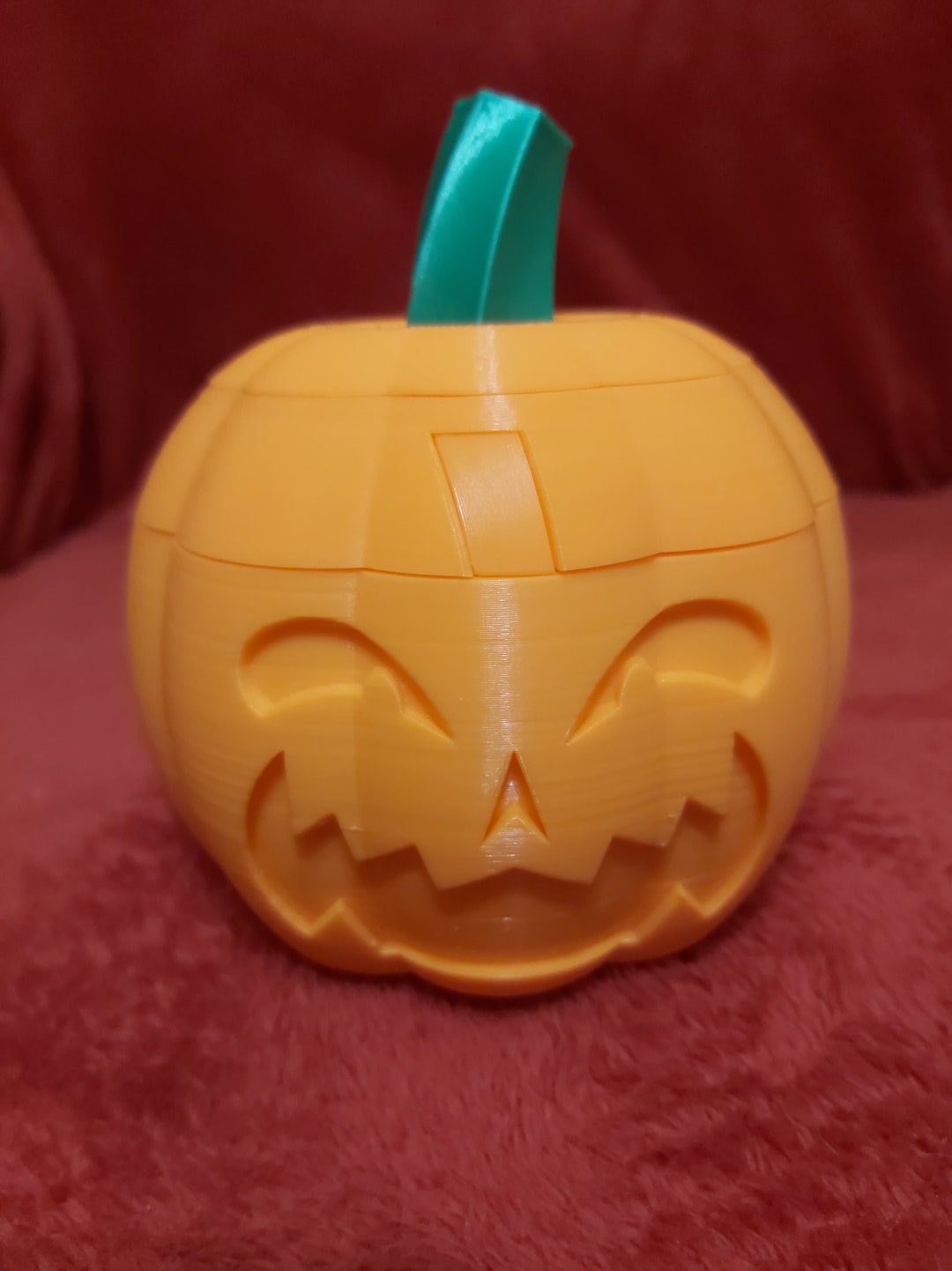 3D Printed Halloween Themed Pumpkin Jack O' Lantern Lock - Etsy UK