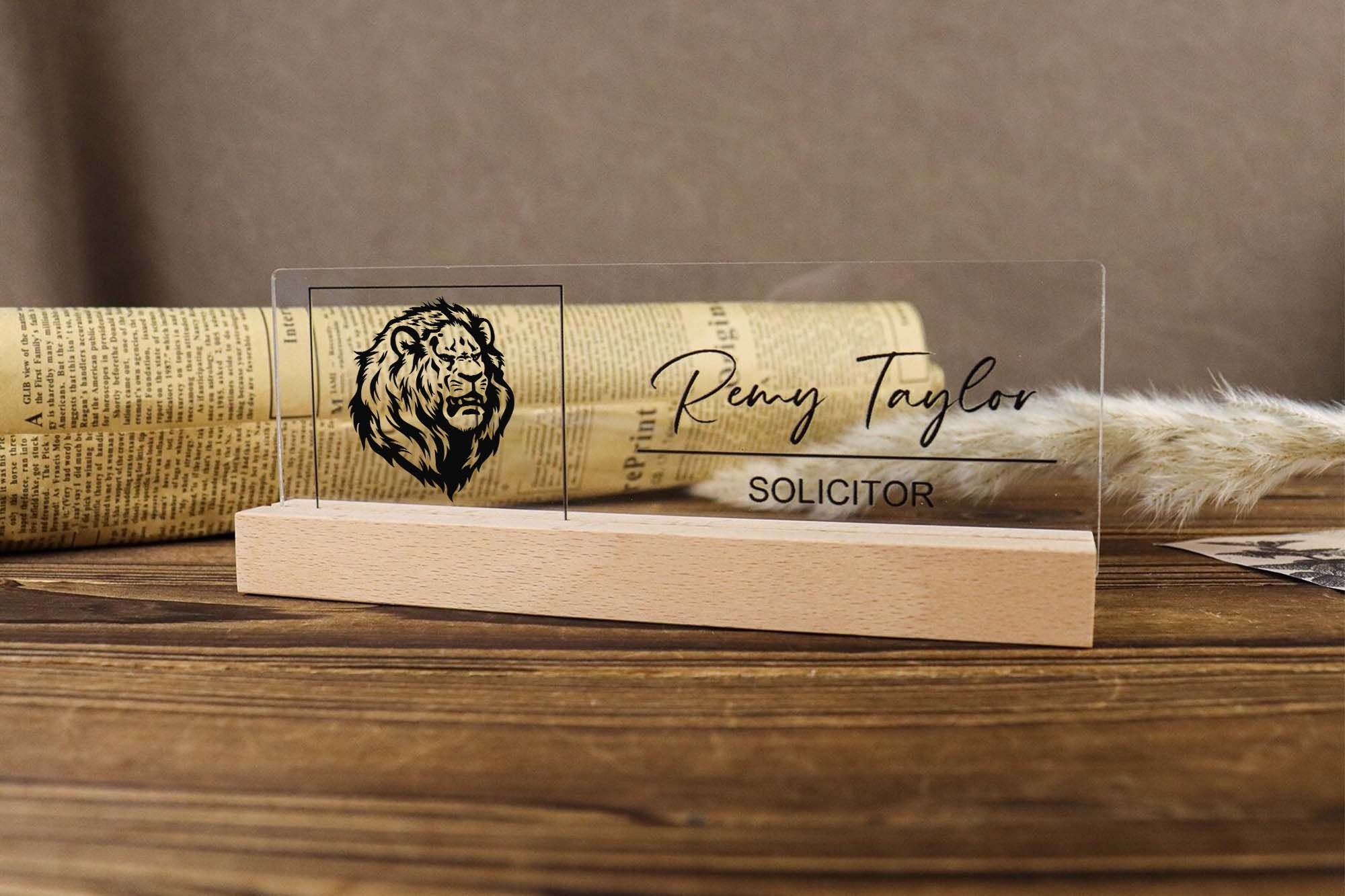 Personalized Company Logo Name Plate,custom Logo Name Plate,office Name ...