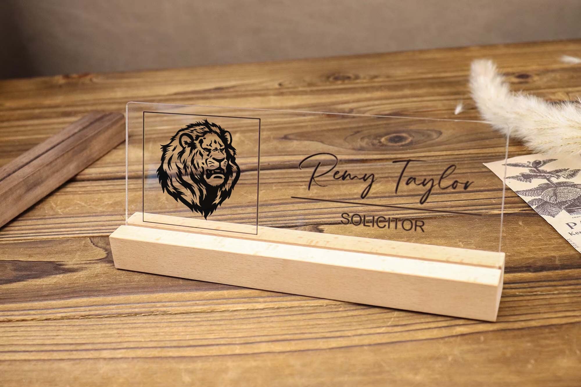 Personalized Company Logo Name Plate,custom Logo Name Plate,office Name ...