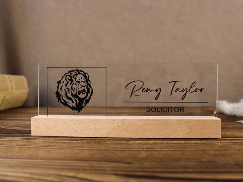 Personalized Company Logo Name Plate,custom Logo Name Plate,office Name ...