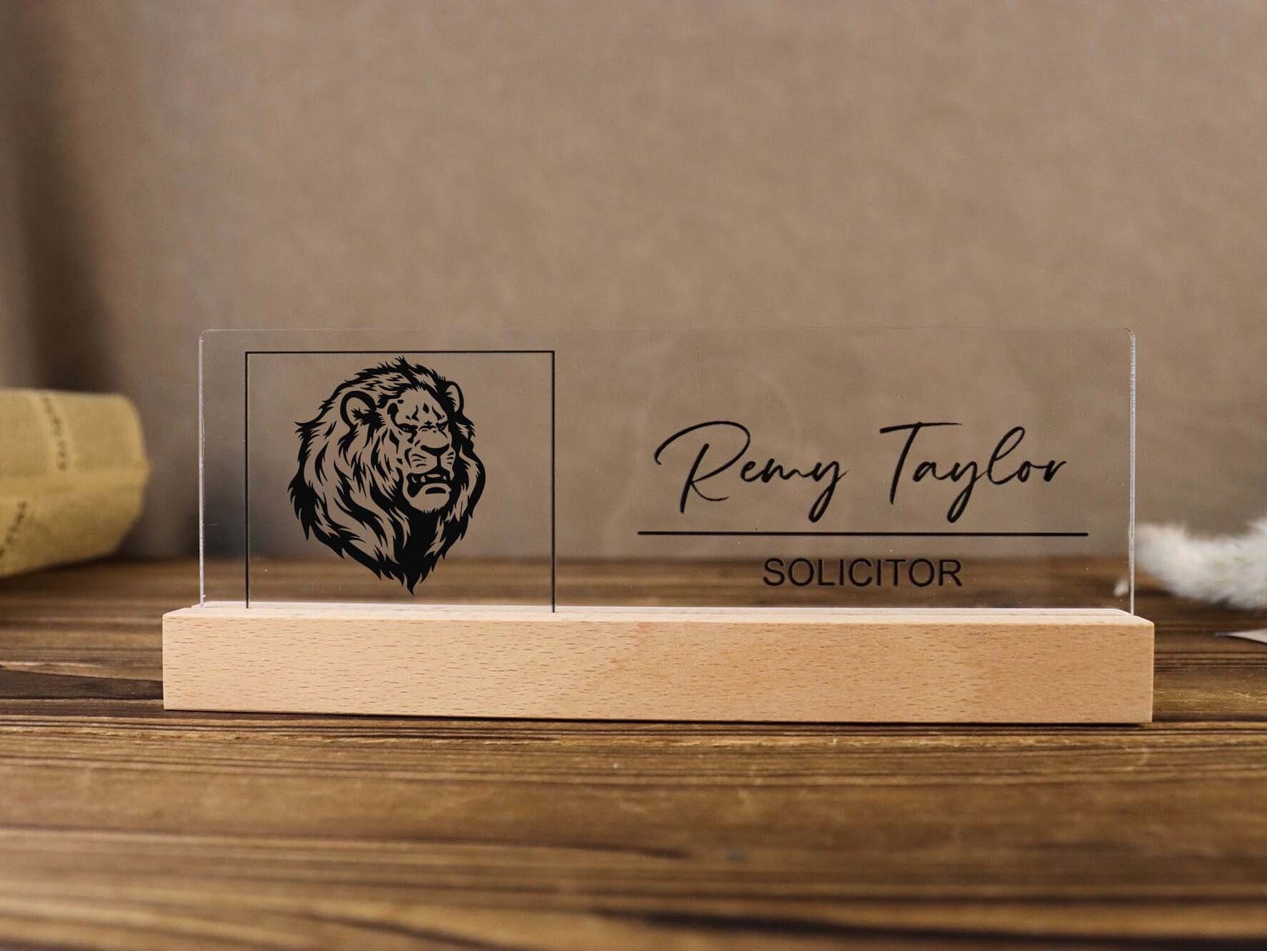 Personalized Company Logo Name Plate,custom Logo Name Plate,office Name ...
