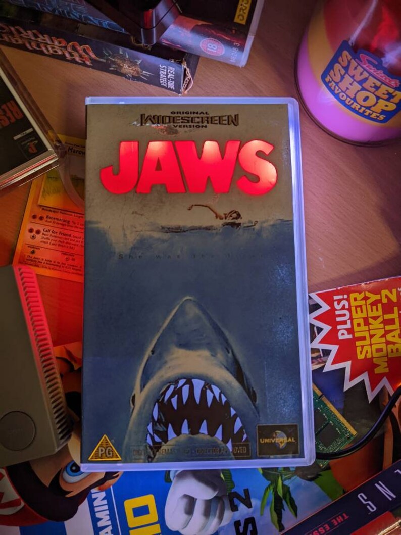 Jaws Retro VHS Case Custom VHS Cover Art VHS Lamp - Etsy Australia