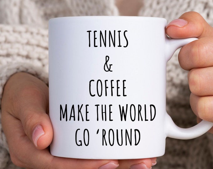 Tennis Lover Gift Mug, Funny Tennis Racket/racquet/ball, Tennis Lovers ...