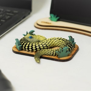 Snake Figure Toy Animal Articulated Model Viper Medium - Etsy