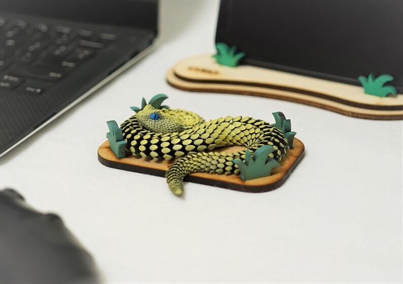 Snake Figure Toy Animal Articulated Model Viper Medium - Etsy