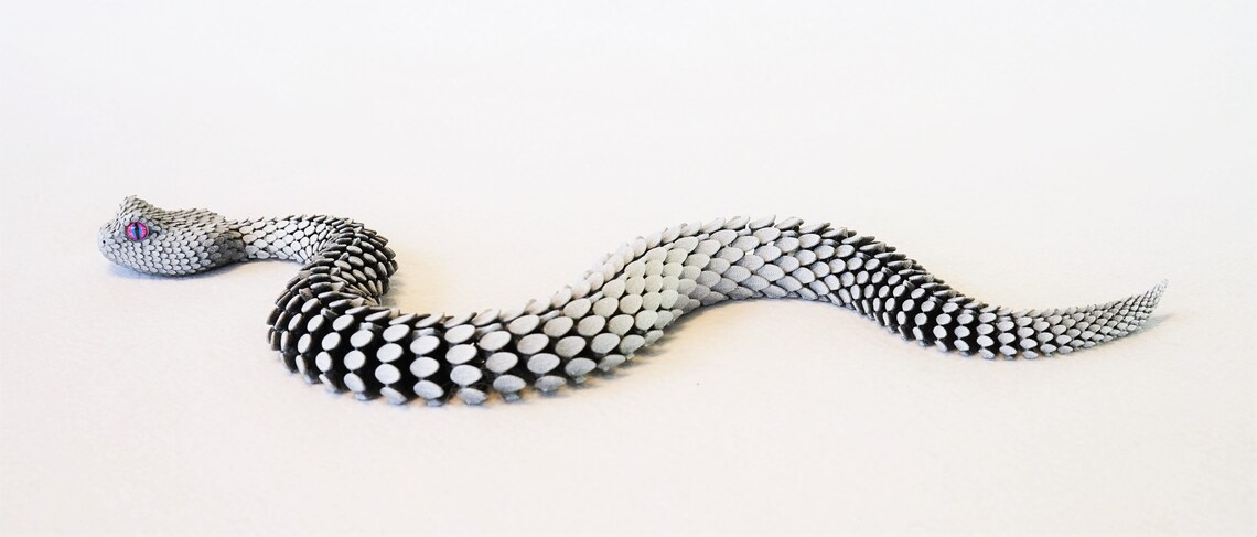 Snake Figure Toy Animal Articulated Model Viper Large - Etsy