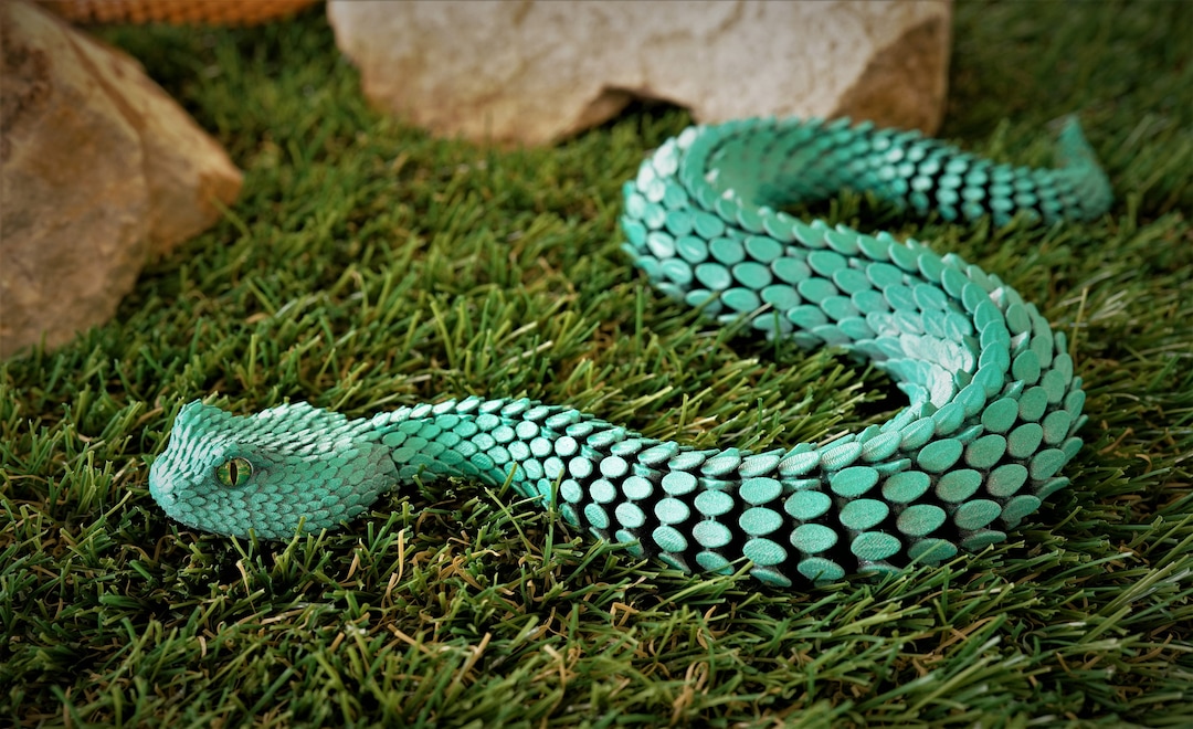 Snake Figure | Toy Animal | Articulated Model Viper | Large - Etsy