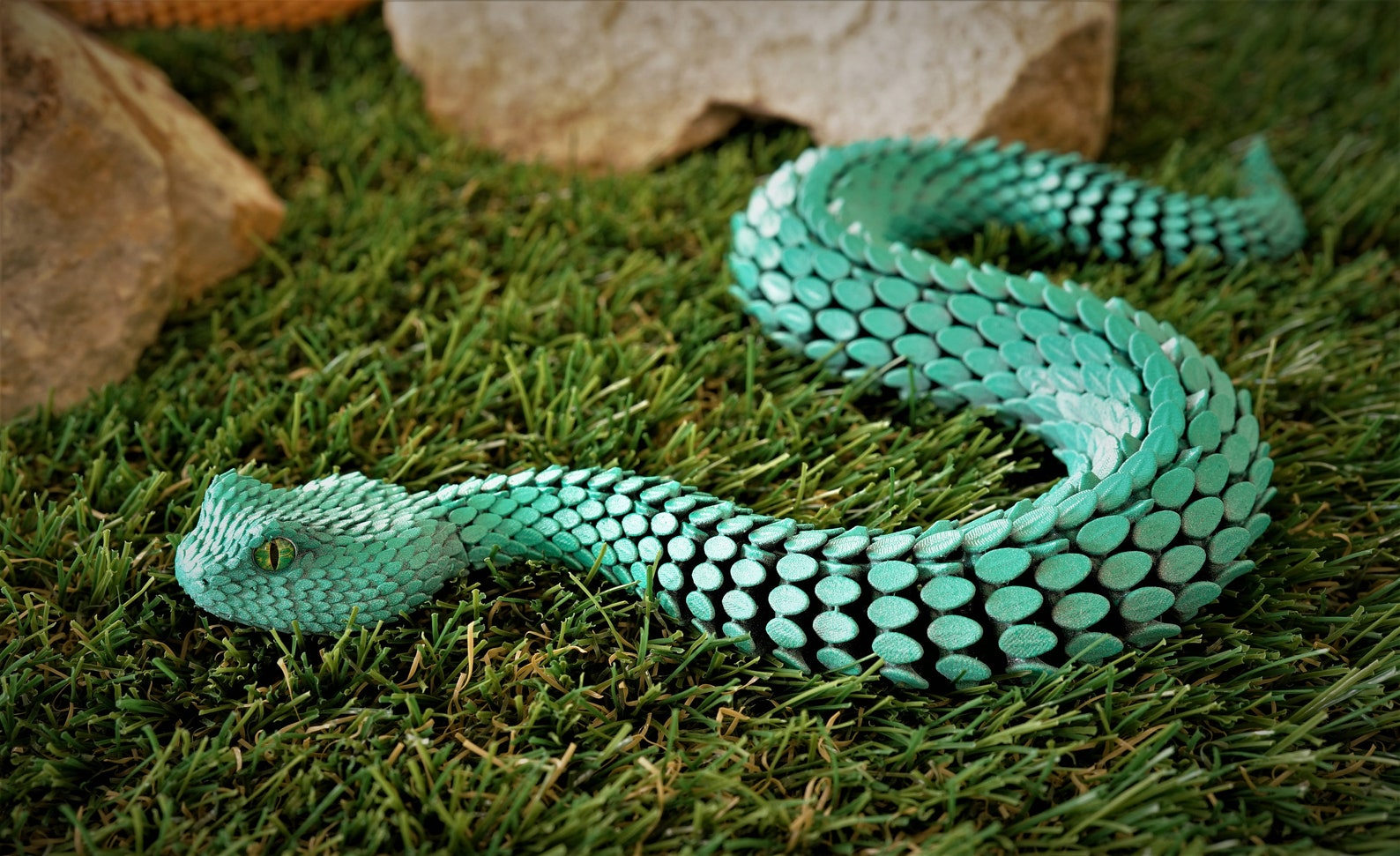 Snake Figure Toy Animal Articulated Model Viper Large - Etsy