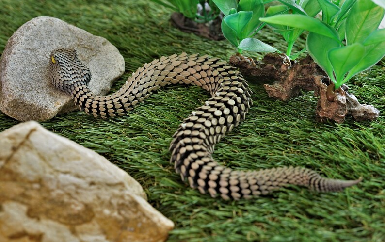 Snake Figure Toy Animal Articulated Model Viper Large - Etsy