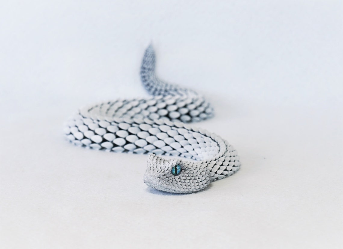 Snake Figure Toy Animal Articulated Model Viper Large - Etsy