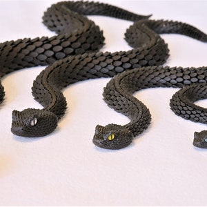 Snake Figure | Toy Animal | Articulated Model Viper | Large - Etsy