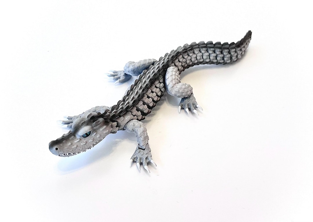 Alligator Figure | Articulated Crocodile | Caiman Toy - Etsy