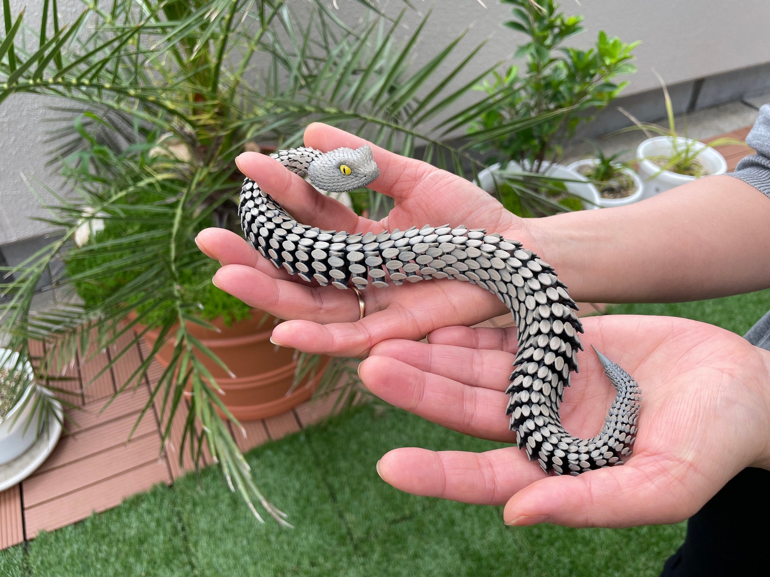 Snake Figure Toy Animal Articulated Model Viper Large - Etsy