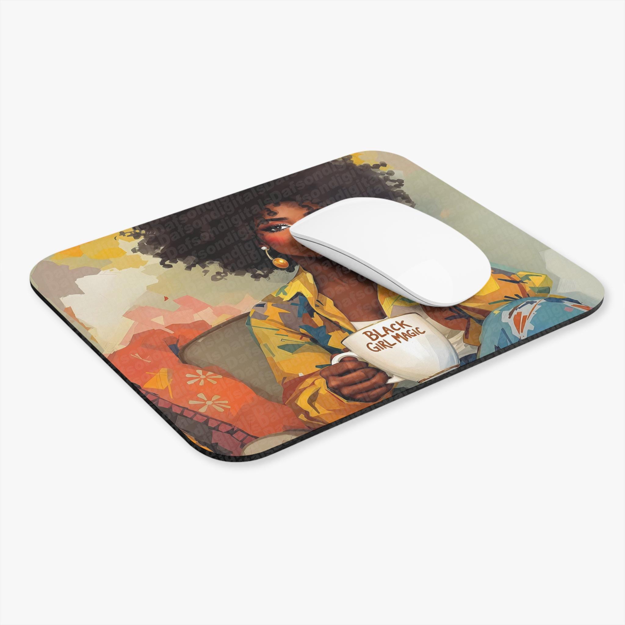 Black Girl Magic Mouse Pad | Inspirational Office Decor, Desk Accessory ...