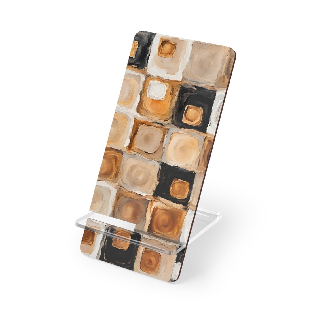 Abstract Beige Gold Black Mobile Display Stand for Smartphones - Etsy