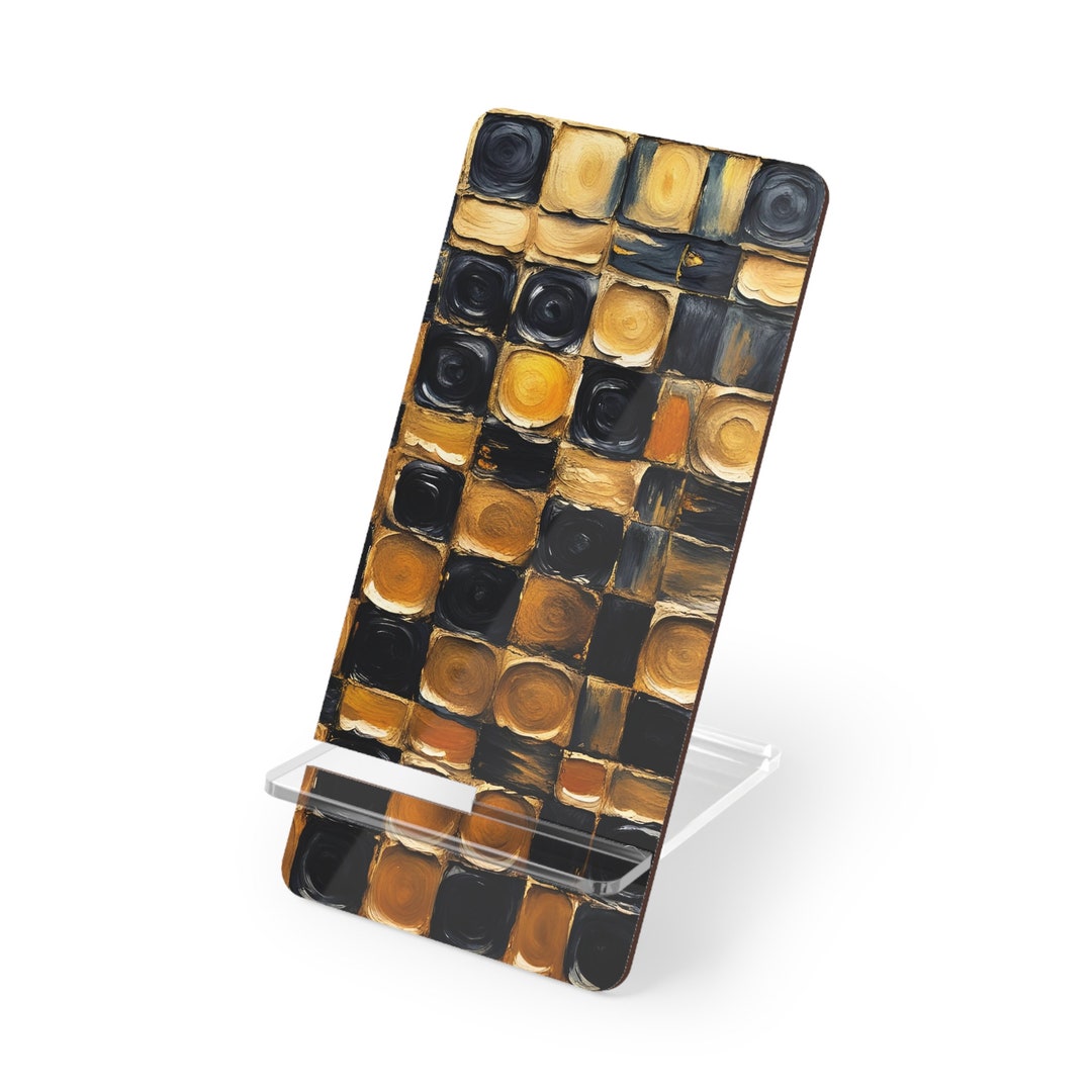 Abstract Gold Black Mobile Display Stand for Smartphones - Etsy