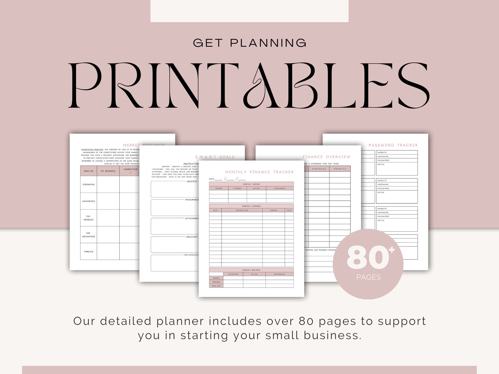 The Ultimate Girl Boss Business Planner, Business Workbook, Printable ...