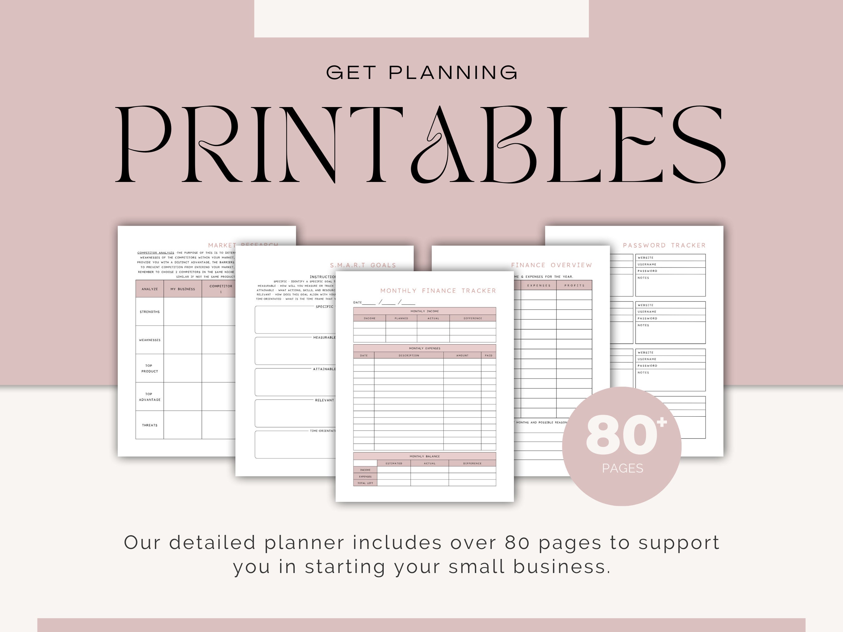 The Ultimate Girl Boss Business Planner, Business Workbook, Printable ...