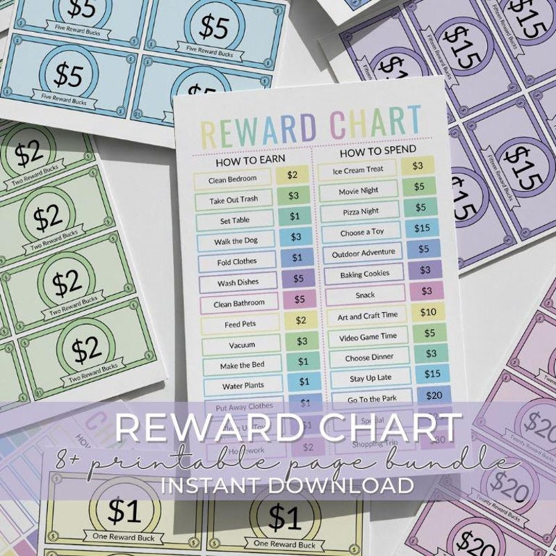 Money Pastel Chart - Etsy