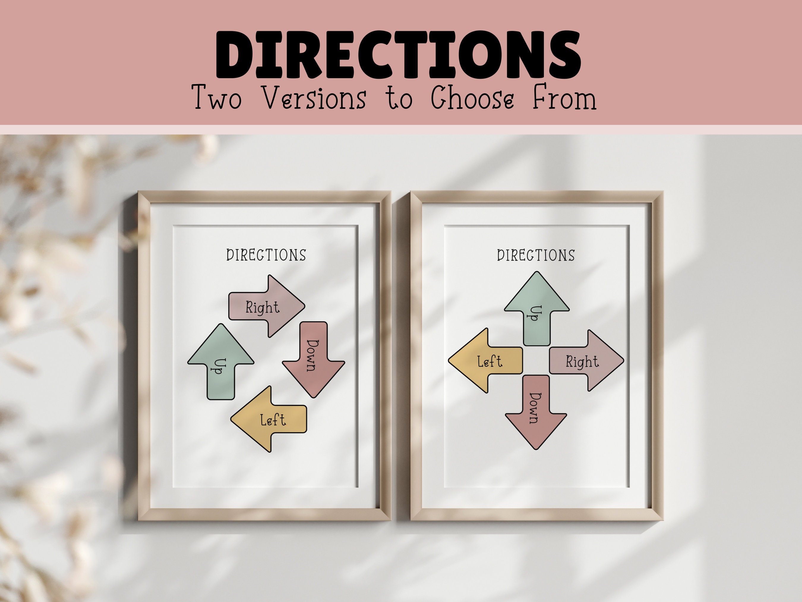 Earth Tone Boho Educational Poster, Playroom Wall Décor, Homeschool ...