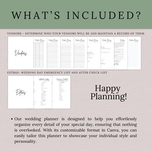 Gender-neutral Printable Wedding Planner - Editable Planning Guide ...