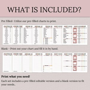 Earth Tones Editable Kids Chore Charts, Rewards and Allowance | Daily ...