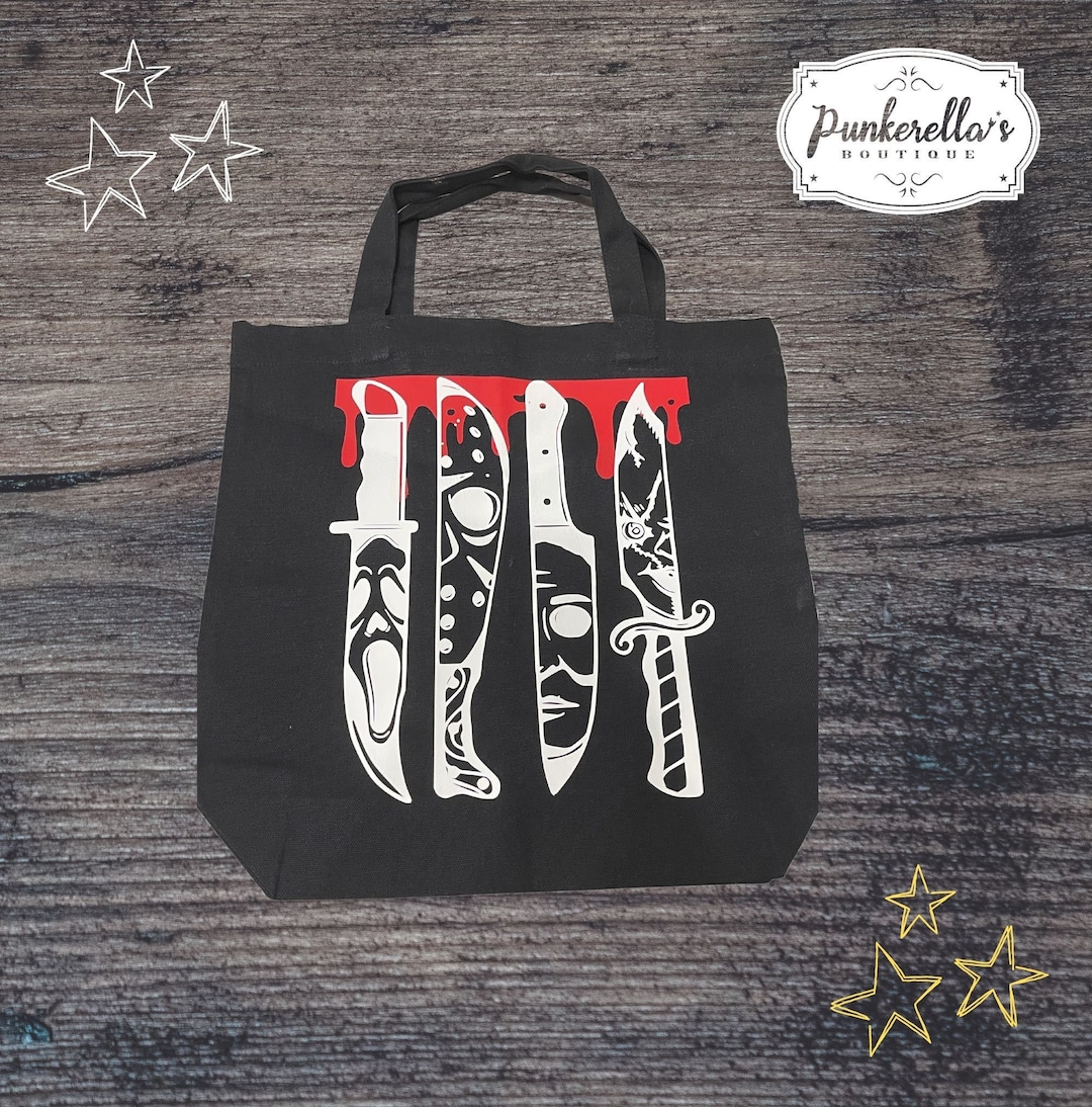 Horror Movie Tote Bag Scary Movie Tote Bag Halloween Tote - Etsy
