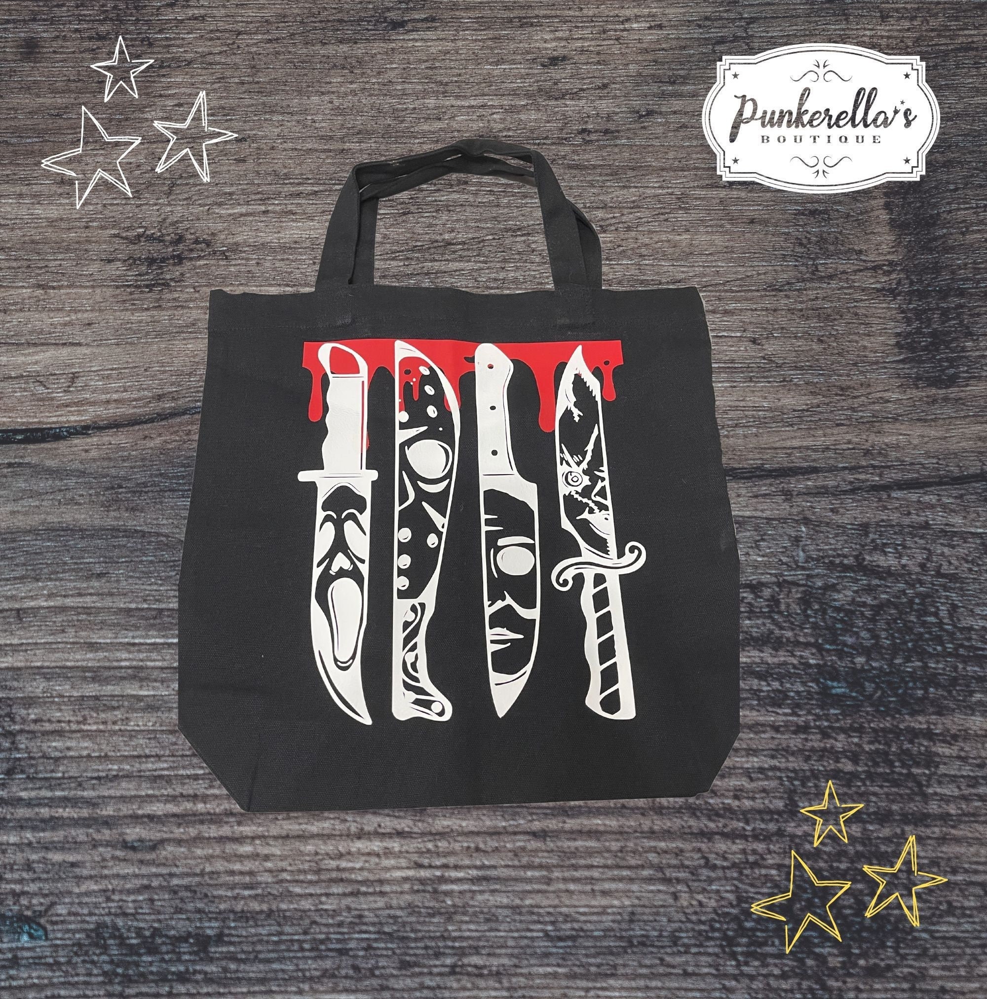 Horror Movie Tote Bag Scary Movie Tote Bag Halloween Tote - Etsy
