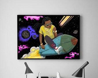 Rocket Takeoff Art - Etsy