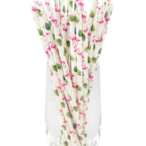 Flamingo Straws - Etsy