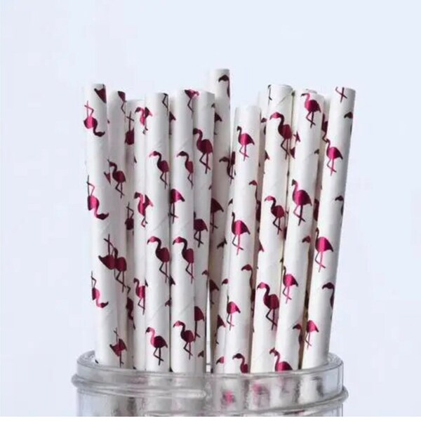 Flamingo Straws - Etsy