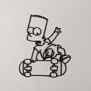 The Simpsons Bart Simpson Wall Art multiple Designs - Etsy