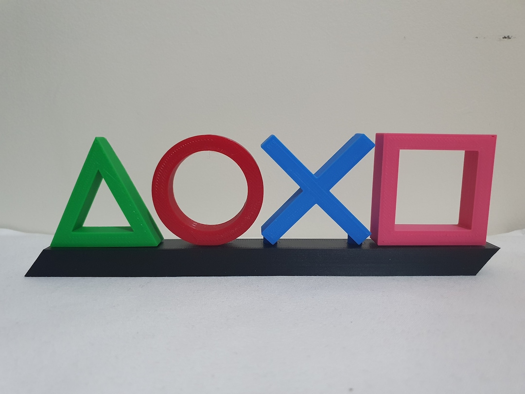 Playstation Coloured Buttons Logo / Sign / Display / Stand - Etsy
