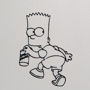 The Simpsons Bart Simpson Wall Art multiple Designs - Etsy