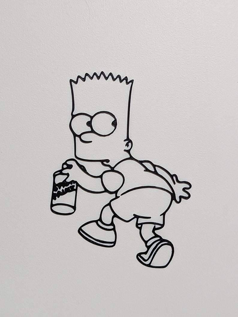 The Simpsons Bart Simpson Wall Art multiple Designs - Etsy