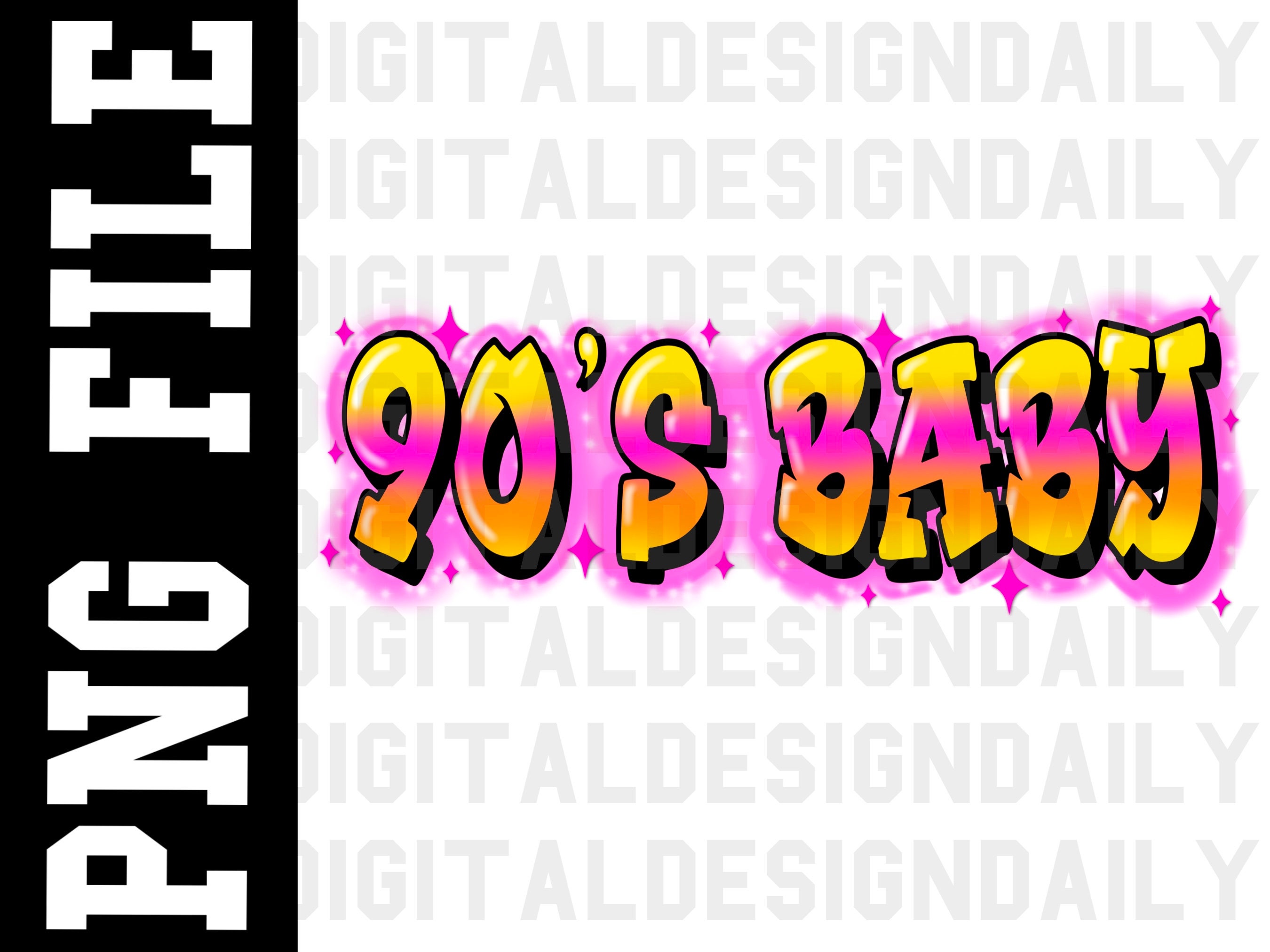 90s Baby Airbrush Effect PNG 90s 2000s Y2k Style Picture PNG - Etsy India