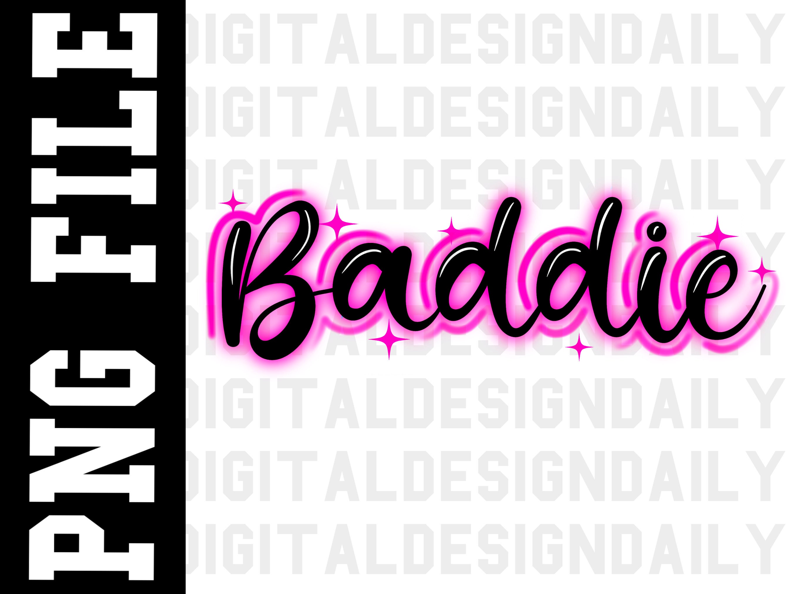 Pink Baddie Airbrush Effect PNG 90s 2000s Y2k Style Picture - Etsy Canada