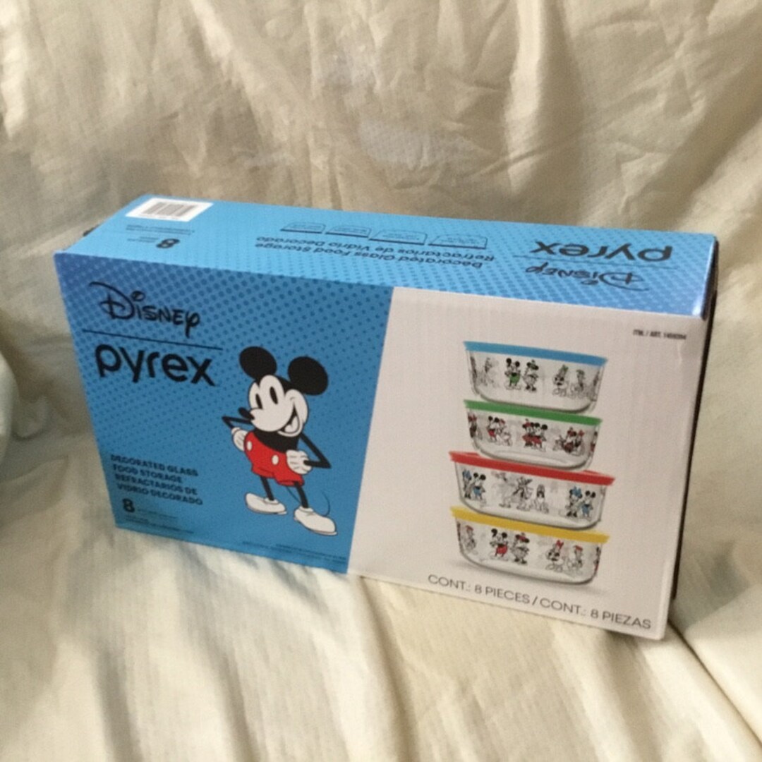 Disney Pyrex Mickey & Minnie Mouse in Color 8pc Decorated - Etsy
