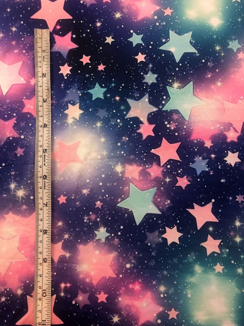 Galaxy Stars Knit Jersey DBP Print - Etsy