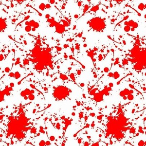 Blood Splatter Printed DBP Fabric. Available in Multiple Colors. Fabric ...