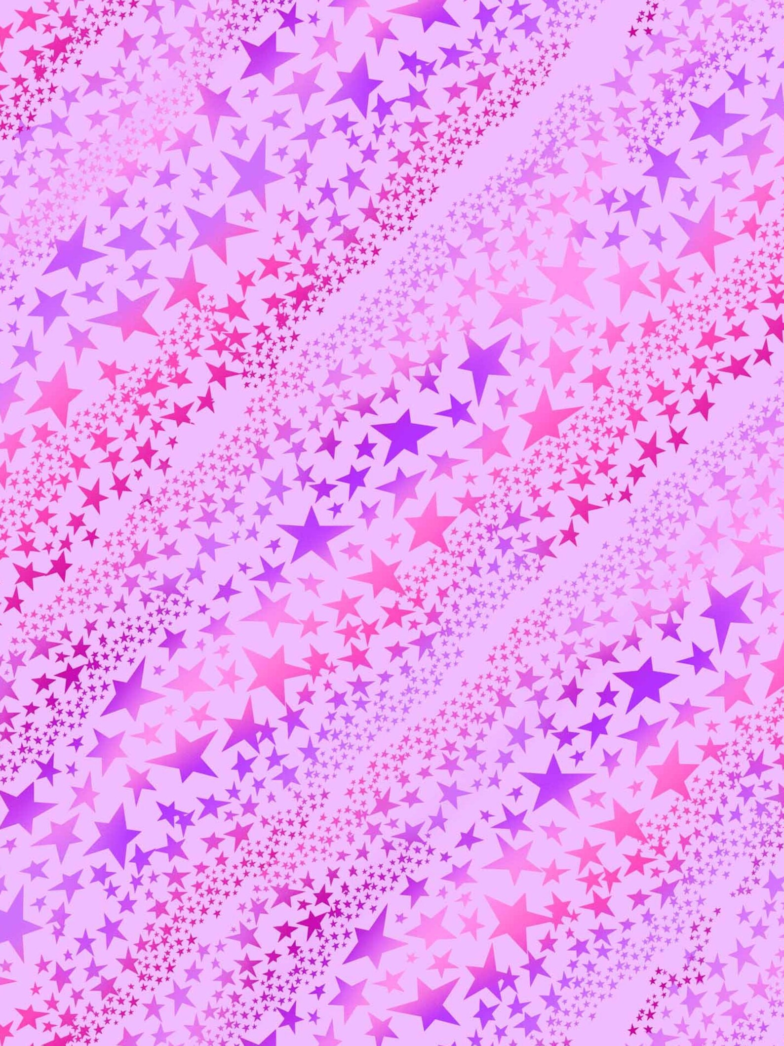 Diagonal Ombre With Stars Printed DBP Fabric, Available in Multiple ...